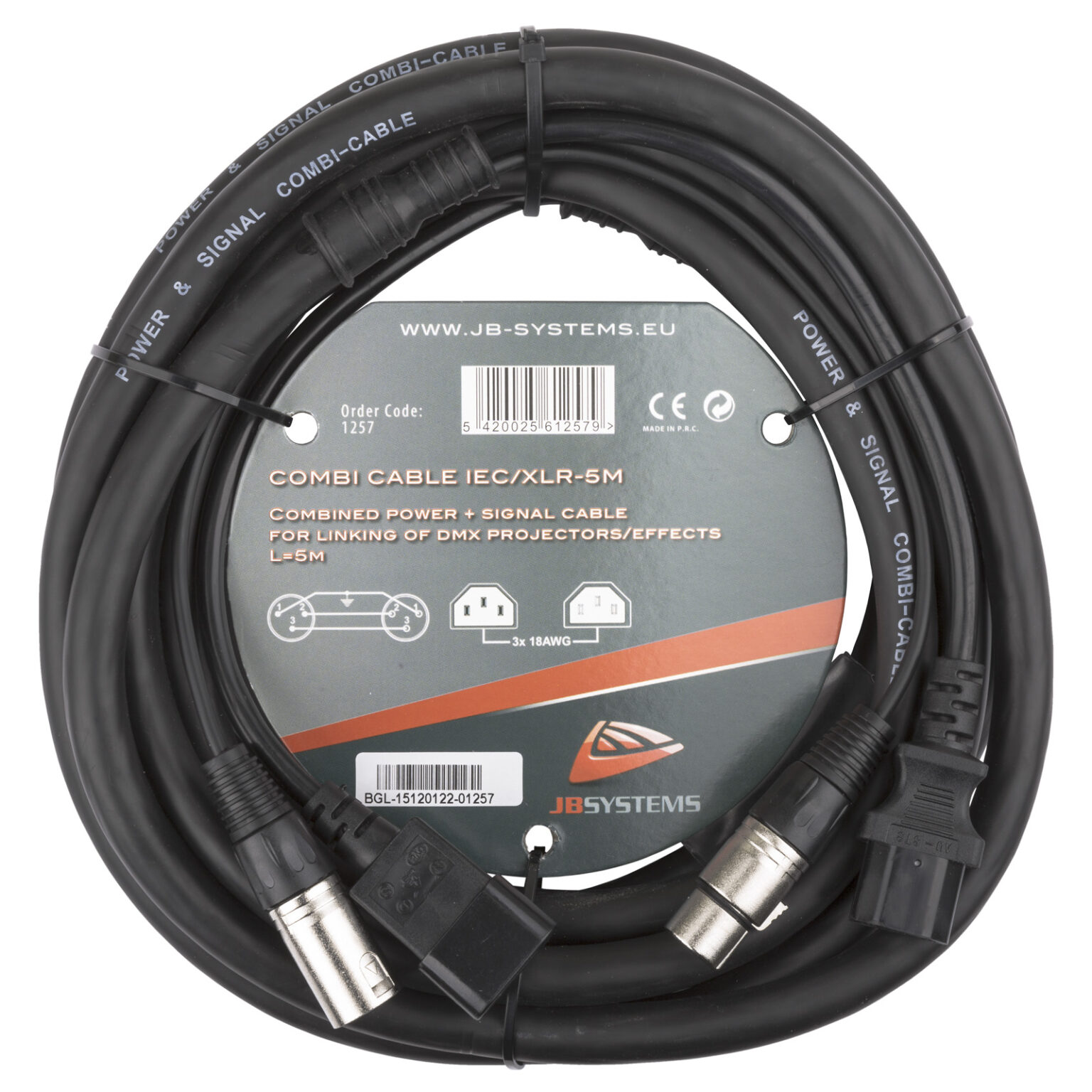 COMBI CABLE IEC/XLR 5M - Audiophony